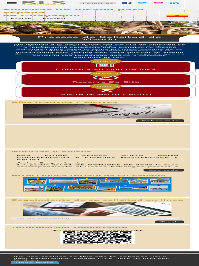 Ecuador BLS Spain Visa Welcome To The Official Website Spain Visa ...