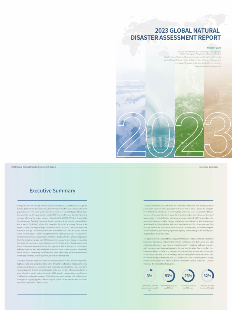 2023 Global Natural Disaster Assessment Report | PDF