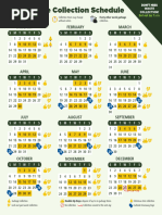 Bin Collection Calendar 2025 | PDF | Waste Management | Waste