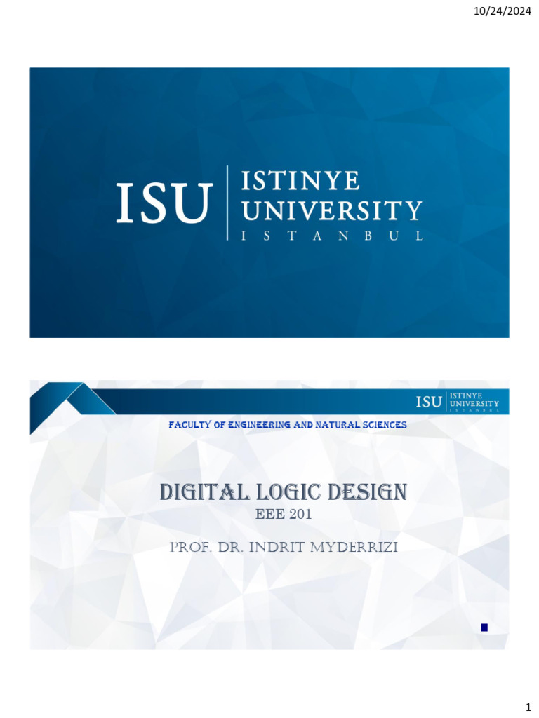Digital Logic Design Overview | PDF | Logic Gate | Electronic Circuits