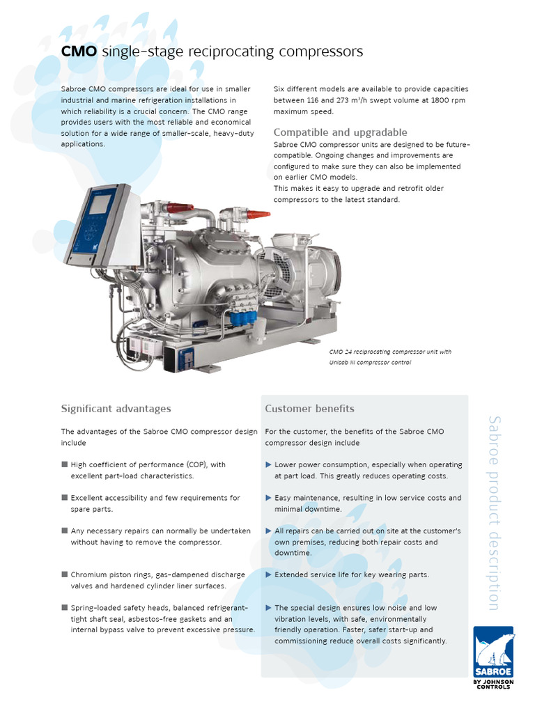 CMO Single-Stage Reciprocating Compressors | PDF | Pump | Valve