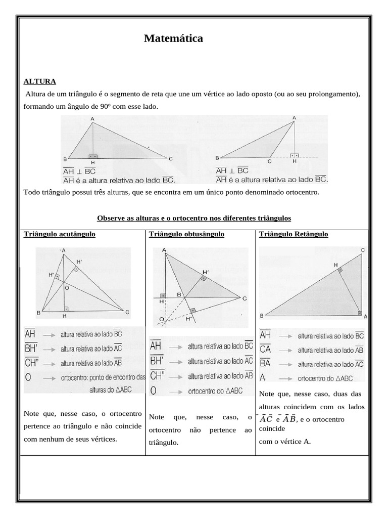 Triangulos II | PDF | Triângulo | Matemática elementar