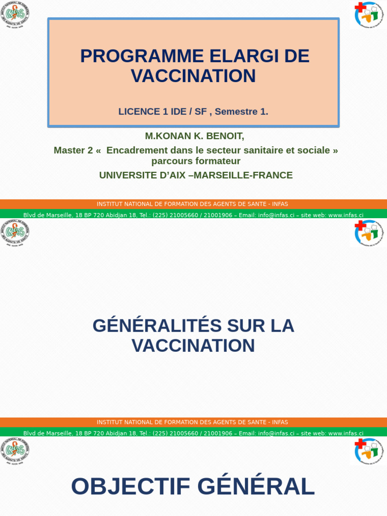 Programme Élargi de Vaccination en Côte d'Ivoire | PDF | Vaccination ...