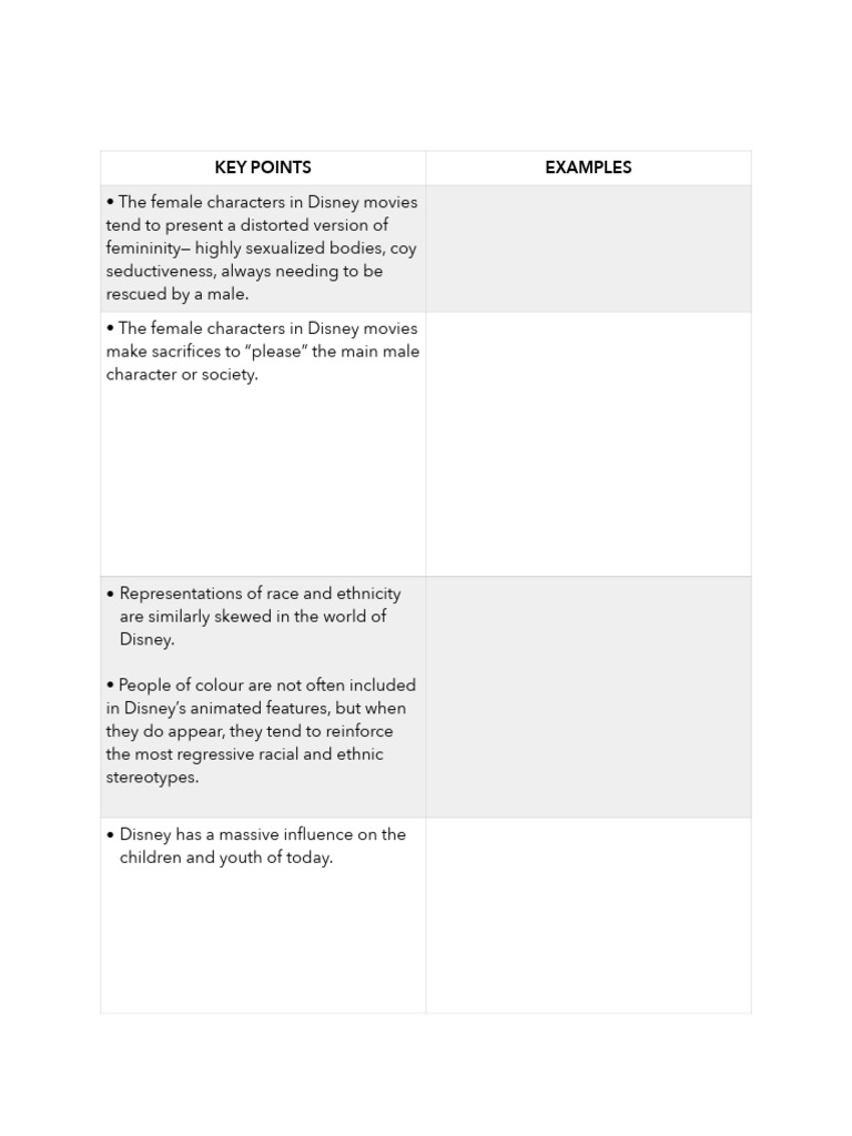 Key Points Examples | PDF | Social Science | General Fiction
