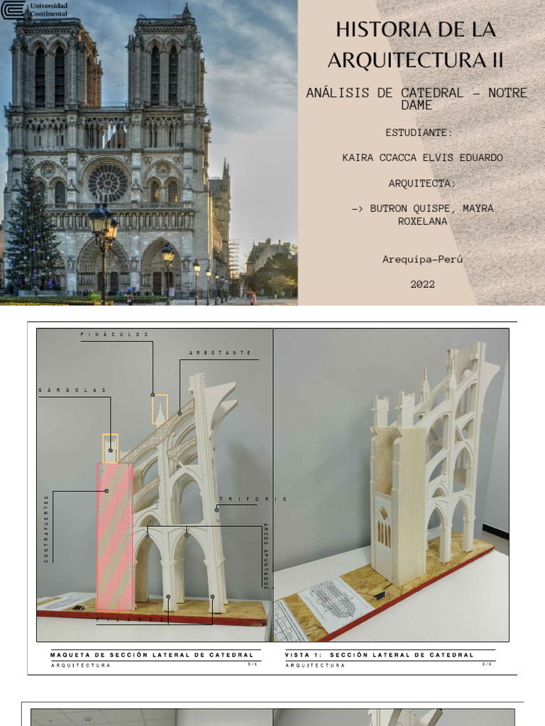 Kaira Ccacca Elvis Eduardo - Análisis de Planos y Maqueta-Notre Dame | PDF | Estilo | Estilos ...