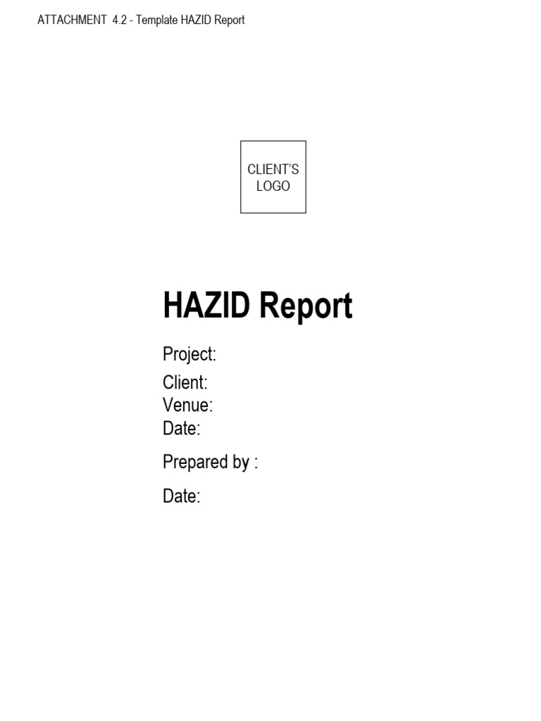 HAZID Report for Engineers | PDF | Business | Technology & Engineering