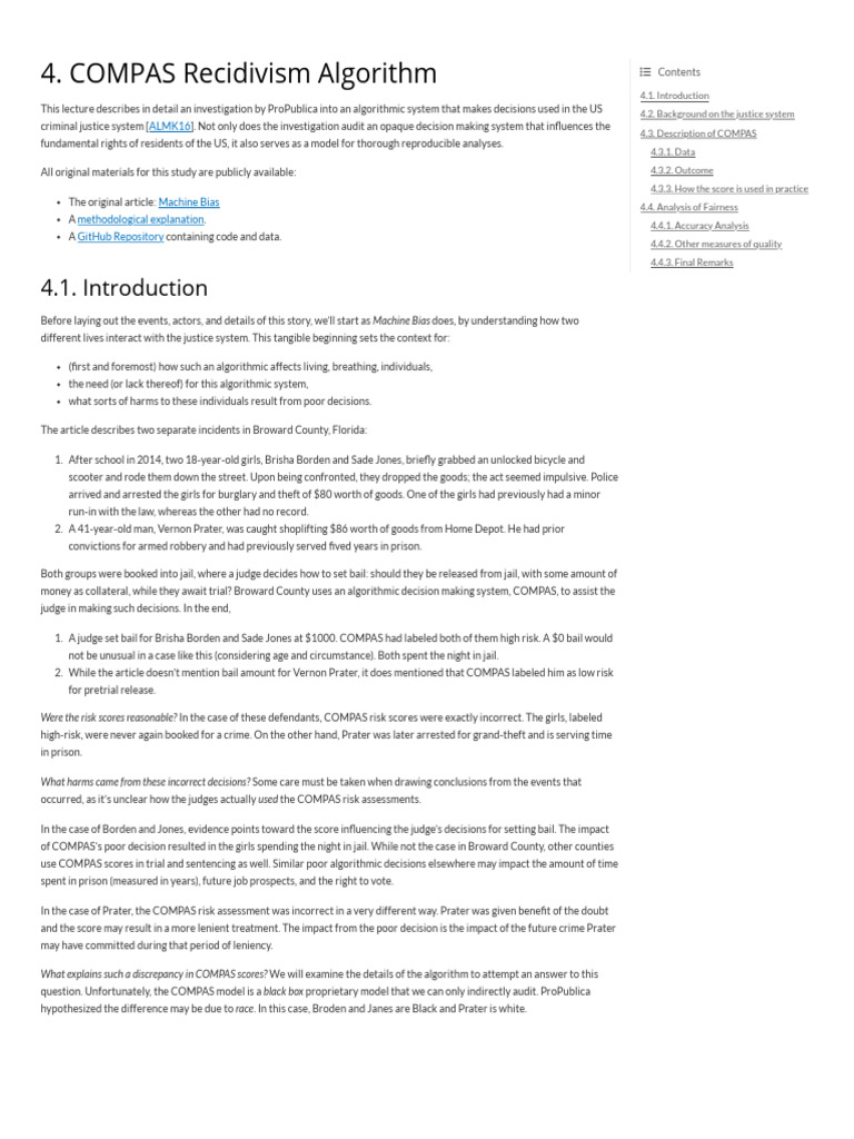 COMPAS Recidivism Algorithm - Fairness & Algorithmic Decision Making ...