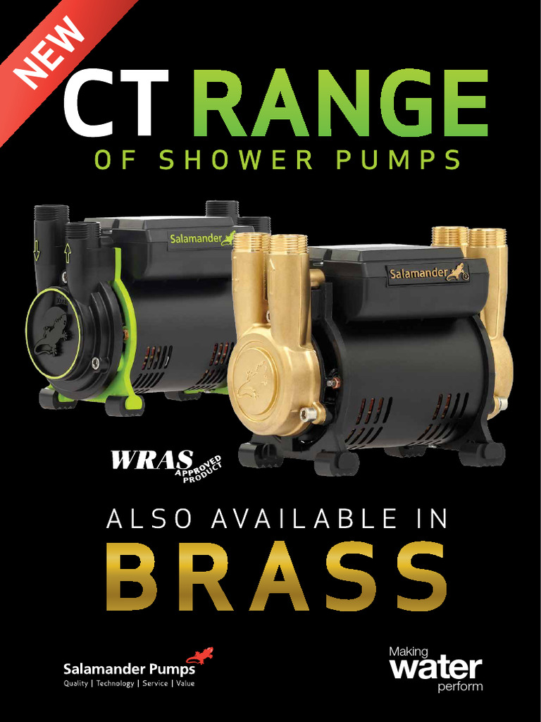 Salamander Ct50 Xtra 1.5 Bar Twin Impeller Positive Shower Pump Ct50 Xtra | PDF | Pump ...