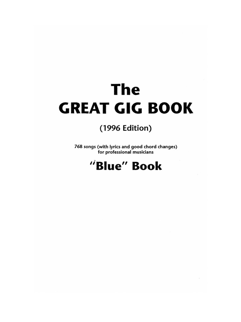 The Great Gig Book Linked Index | PDF