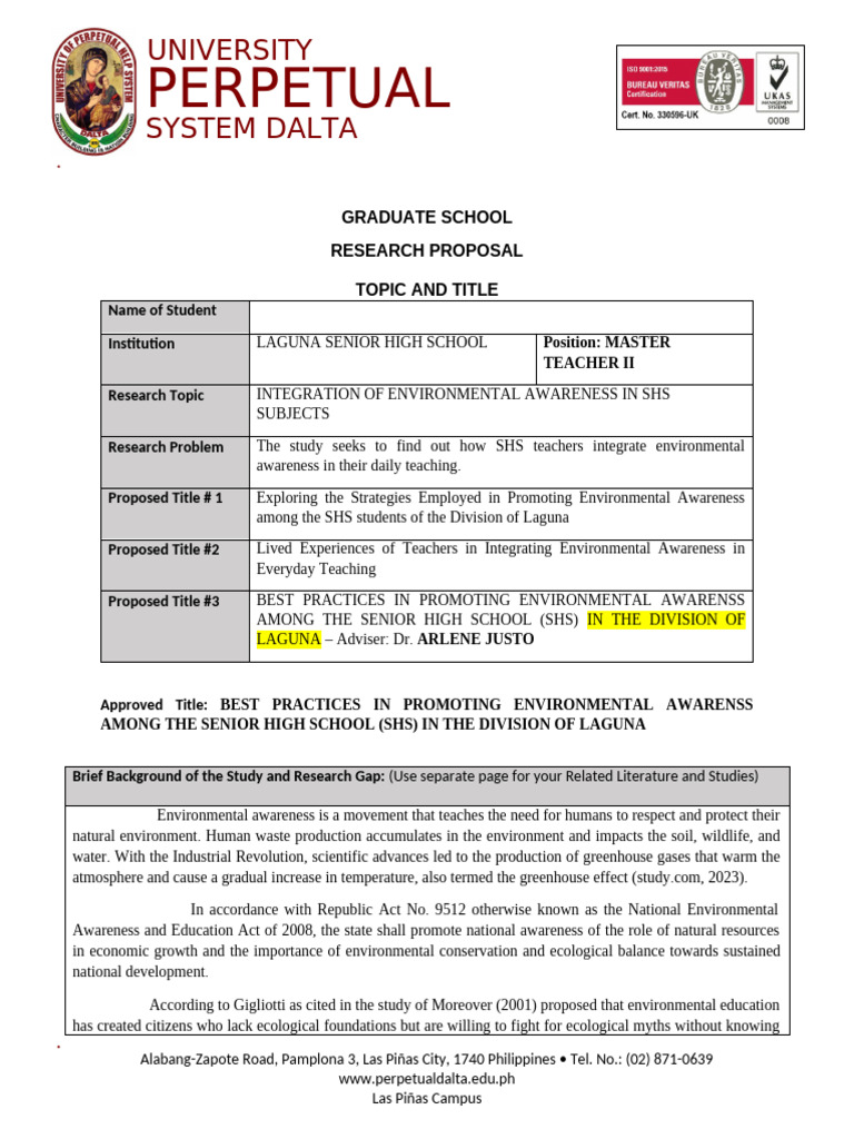 Research Capsule Science Education | PDF | Environmentalism | Natural ...