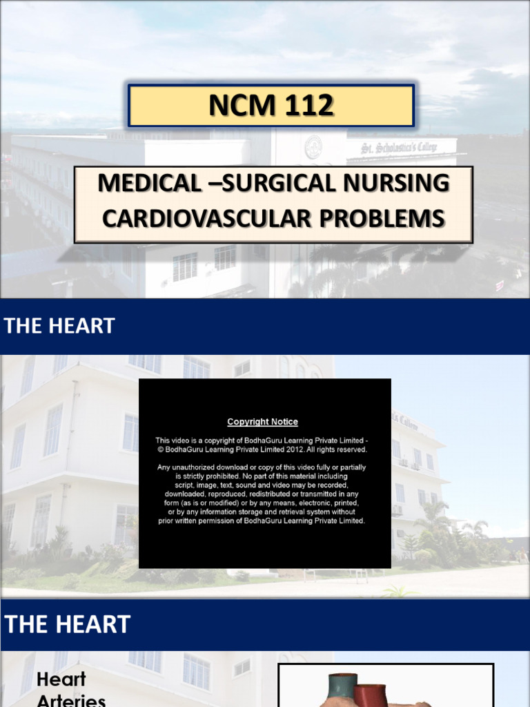 NCM 112 CARDIOVASCULAR3 | PDF | Heart | Heart Valve