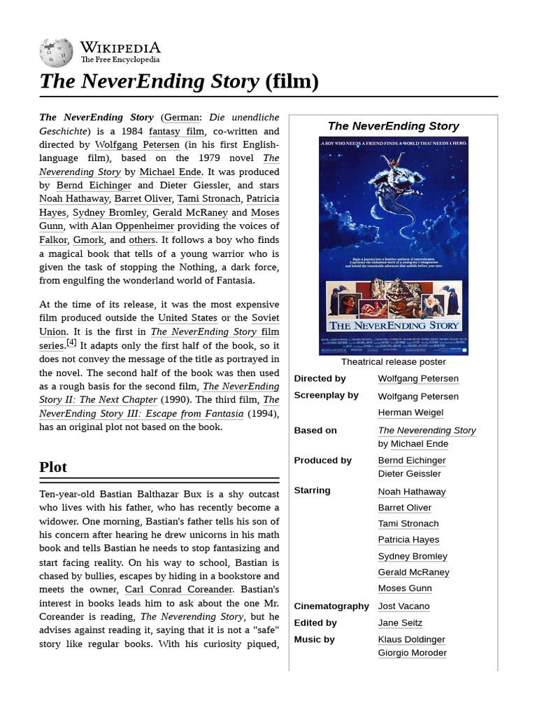 Engywook Quotes The NeverEnding Story (Film) | PDF | Young Adult