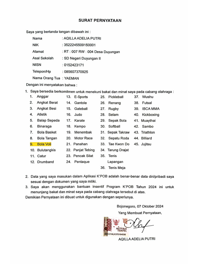 SP Aqilla | PDF