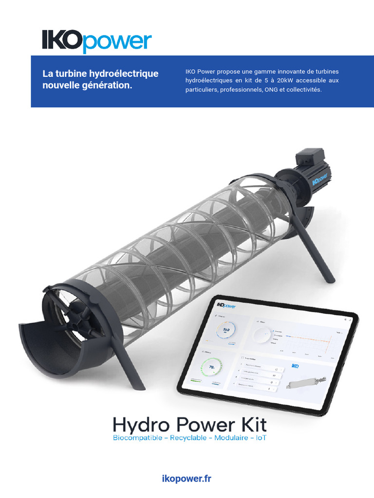 Turbines hydroélectriques modulaires IKO Power | PDF | Turbine ...
