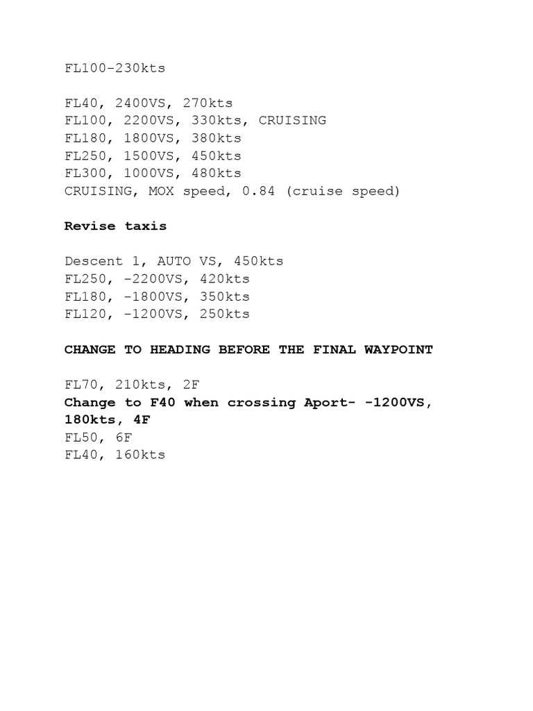 FL250 Flight Level Operations Guide | PDF | Business | Home & Garden