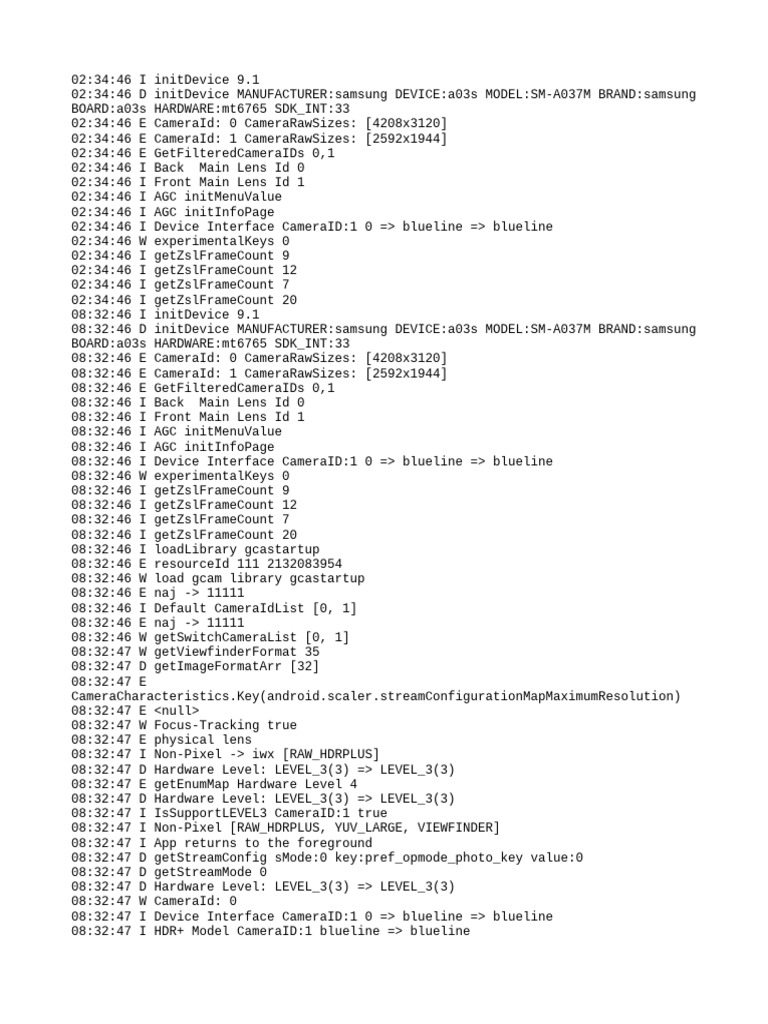 log_20240207 | PDF | Information Appliances | Tablet Computer