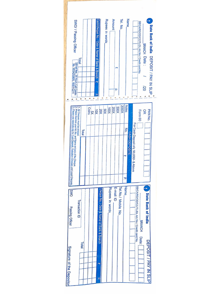 Payin Slip and Rtgs Neft Voucher | PDF