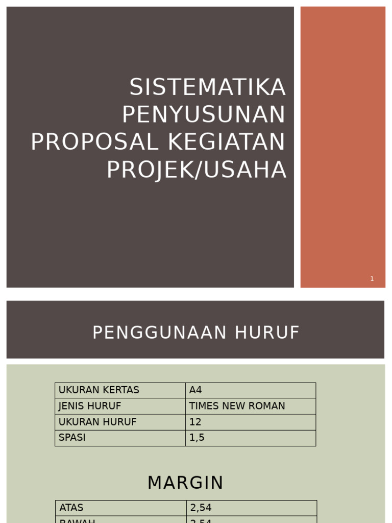 Sistematika Penyusunan Proposal Usaha | PDF