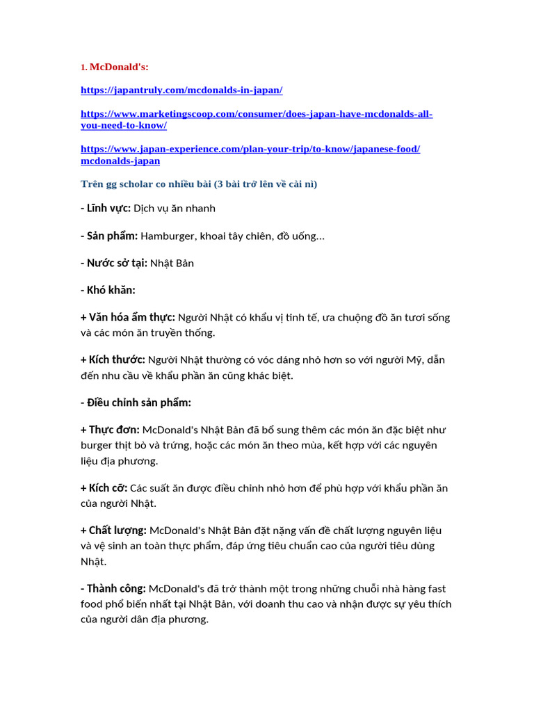 2 Công Ty Đa Quốc Gia KDQT | PDF