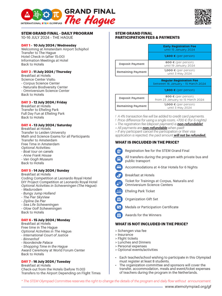 Grand_Final_Daily_Program_Fees | PDF | Fee | Payments