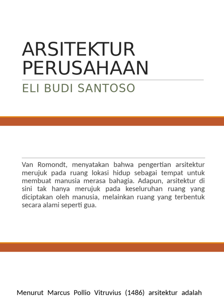 Arsitektur Perusahaan | PDF | Seni