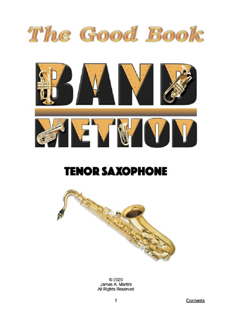 The Good Book - Tenor Sax Soprano | PDF | Minor Scale | Scale (Music)