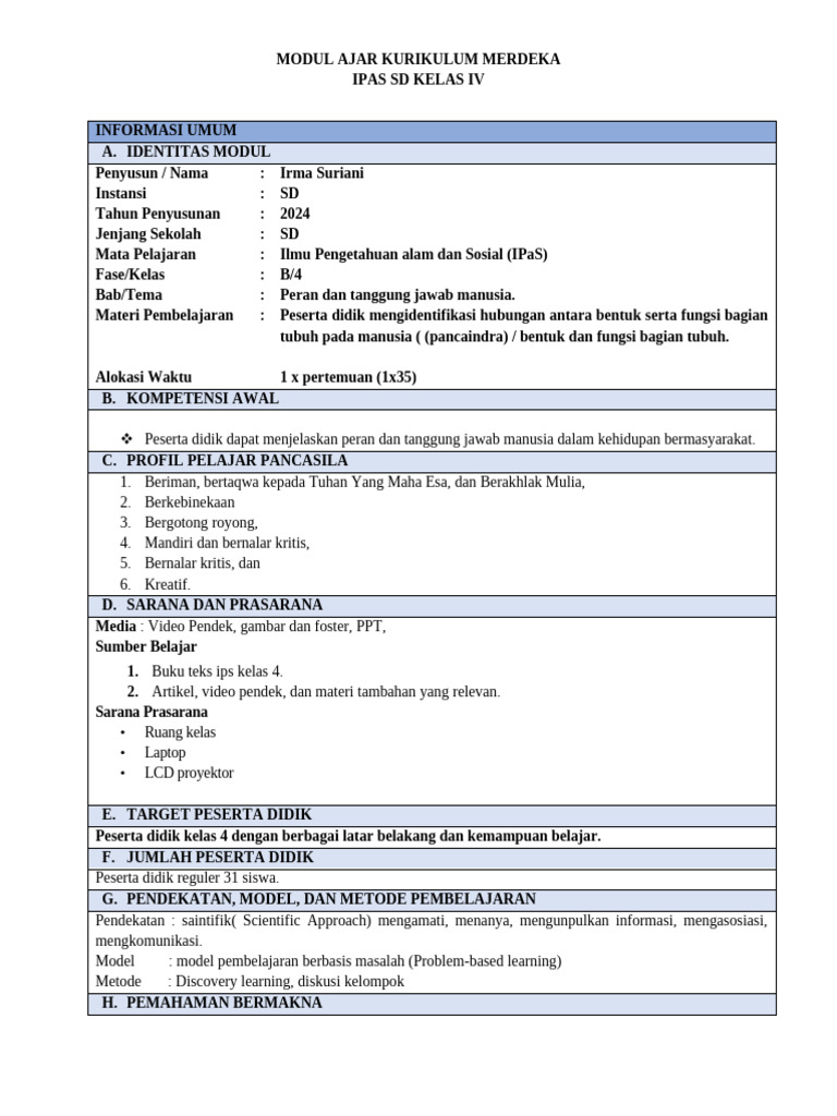Modul Ips Irma Suriani | PDF | Karier & Perkembangan