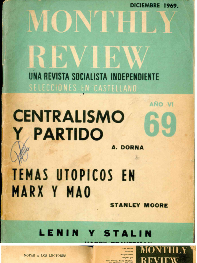 Monthly Review_VI_N°69 (DICIEMBRE 1969) | PDF