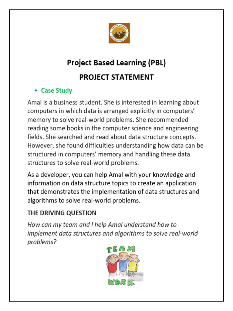 CS204 -Project Based Learning | PDF