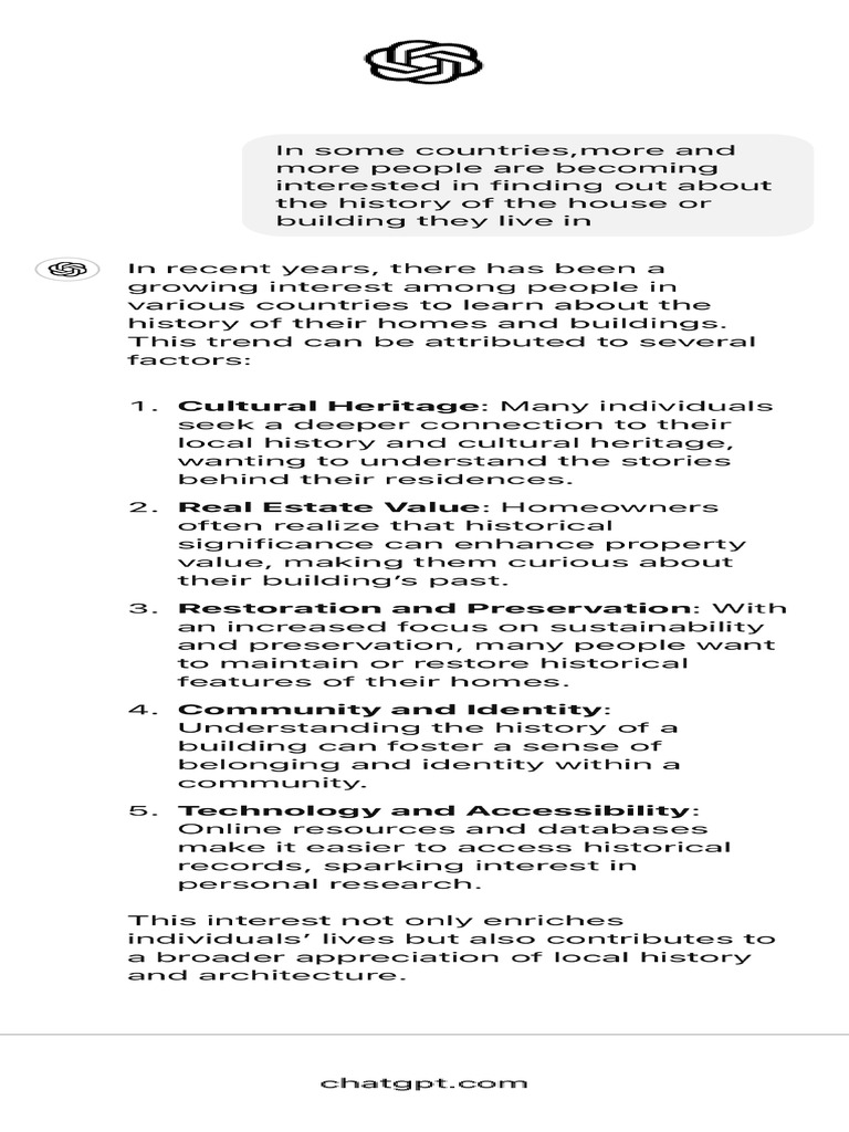 Interest in Building History | PDF