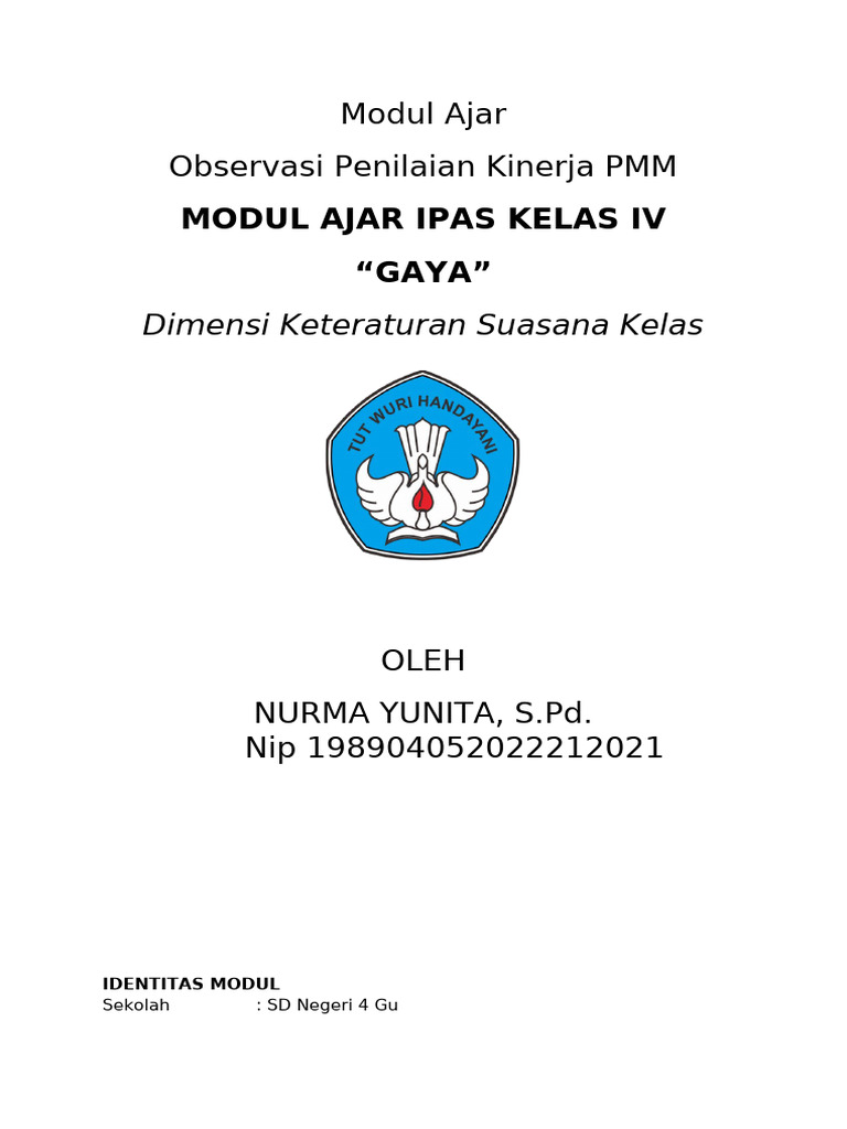 Modul Ajar Observasi PMM | PDF | Karier & Perkembangan