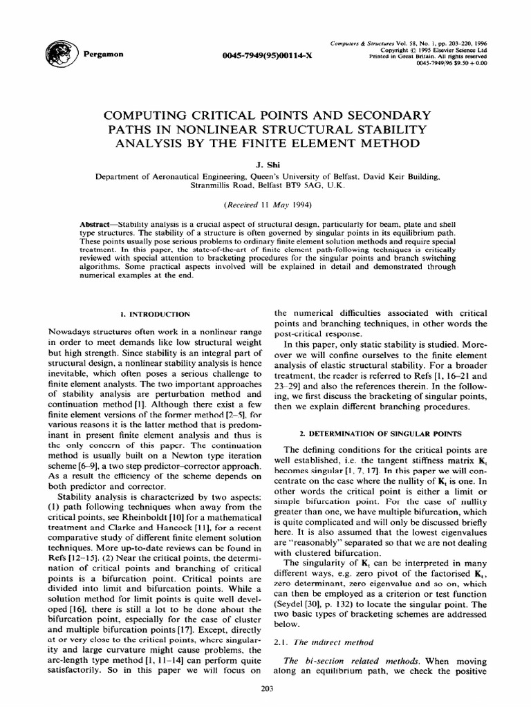 320-Computing Critical Points and Secondary Paths in Nonlinear Structural Stability Analysis by ...
