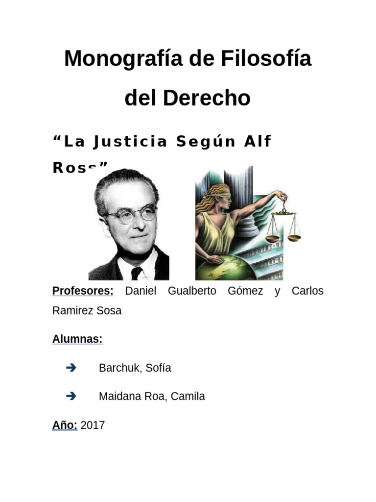Justicia según Alf Ross | PDF | Justicia | Crimen y violencia