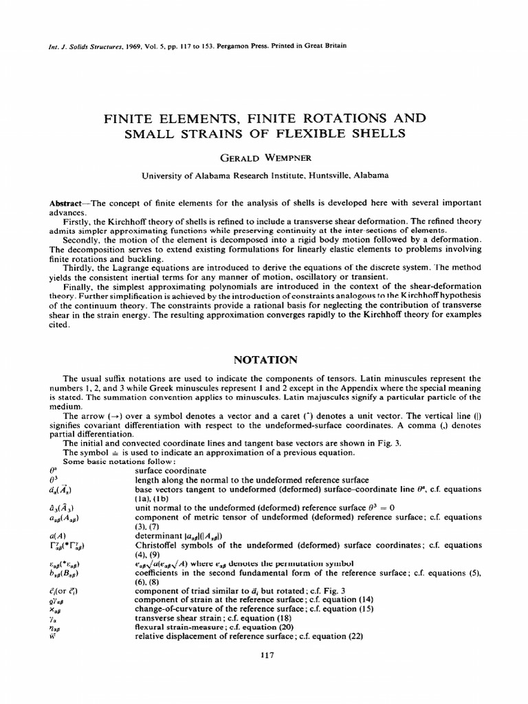 338-Finite Elements, Finite Rotations and Small Strains of Flexible ...