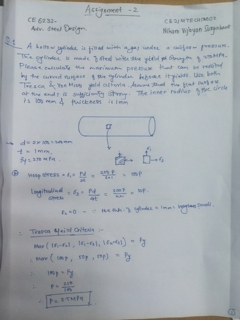 Adv Steel Design ASSIGNMENT 2 | PDF