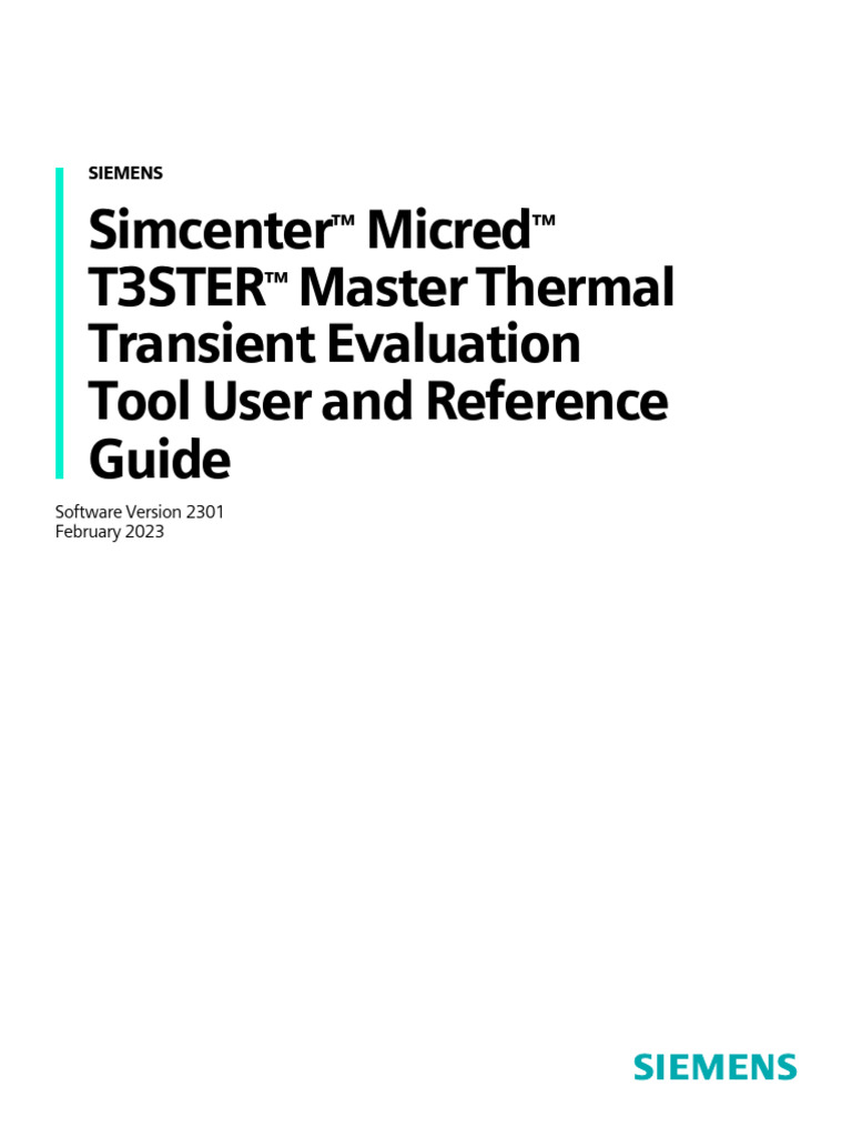 Simcenter T3STER Master 2301 Useref | PDF | License | Icon (Computing)