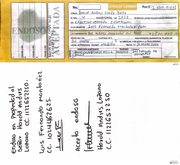 Letra Daniel Endosada | PDF