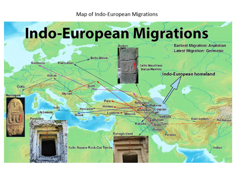 Map of Indo European Migrations | PDF | Social Science