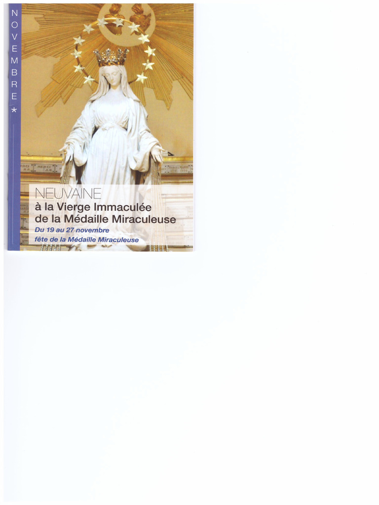 Neuvaine Ã La Vierge ImmaculÃ©e de La MÃ©daille Miraculeuse | PDF