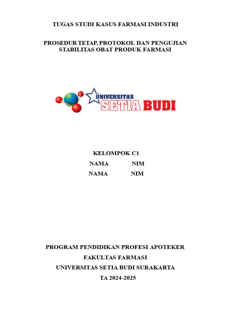 Tugas Protap Dan Protokol Uji Stabilitas B1 | PDF