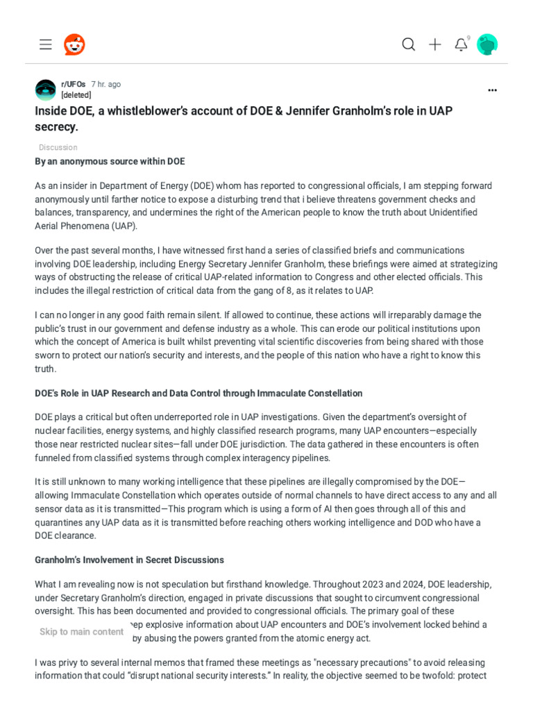 Inside DOE, A Whistleblower's Account of DOE & Jennifer Granholm's Role ...