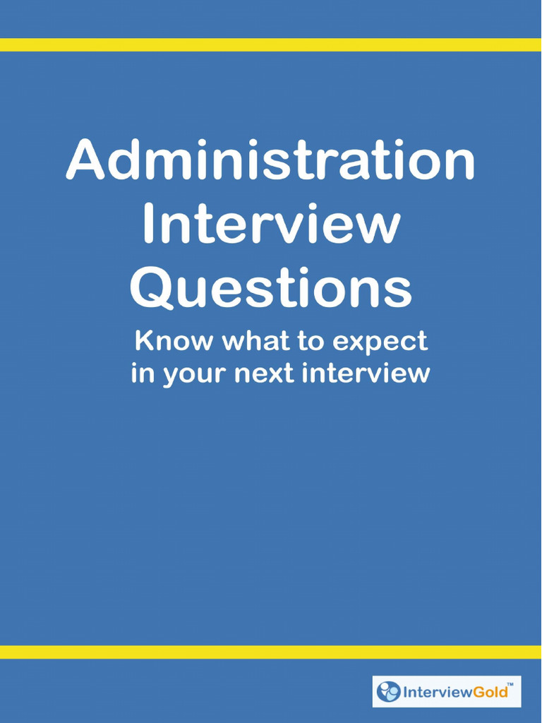 Administration Interview Questions | PDF | Confidentiality | Communication