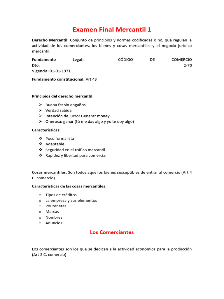 Examen Final Mercantil 1 | PDF | Sociedad de responsabilidad limitada | Sociedad