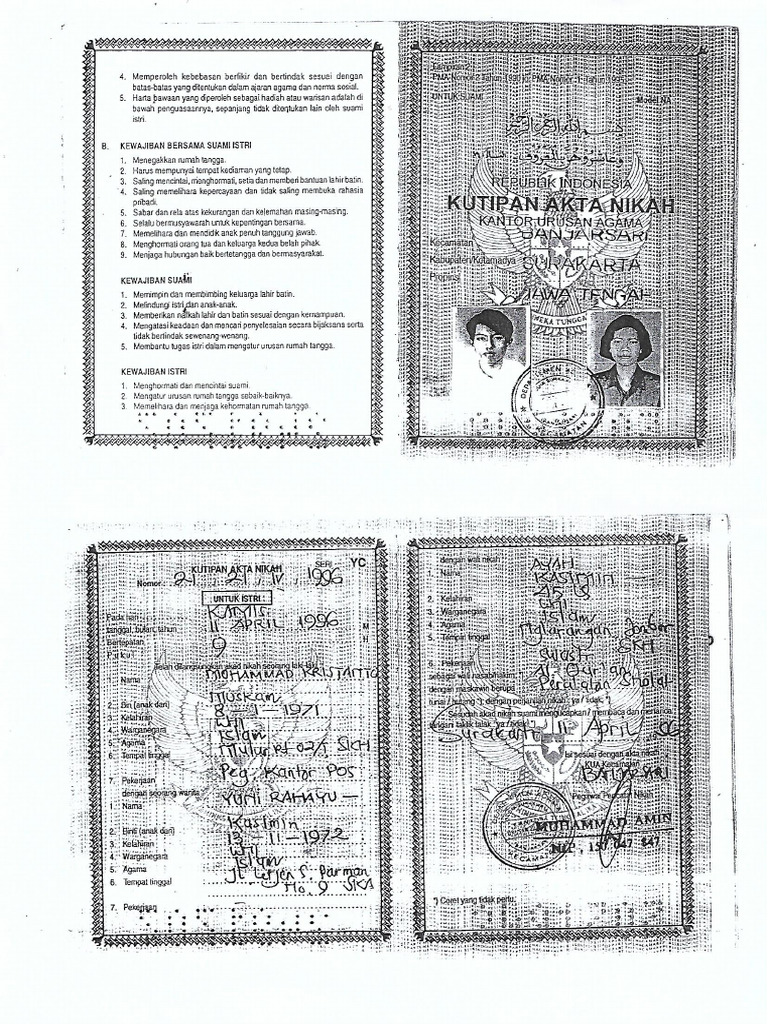 Akta Nikah | PDF