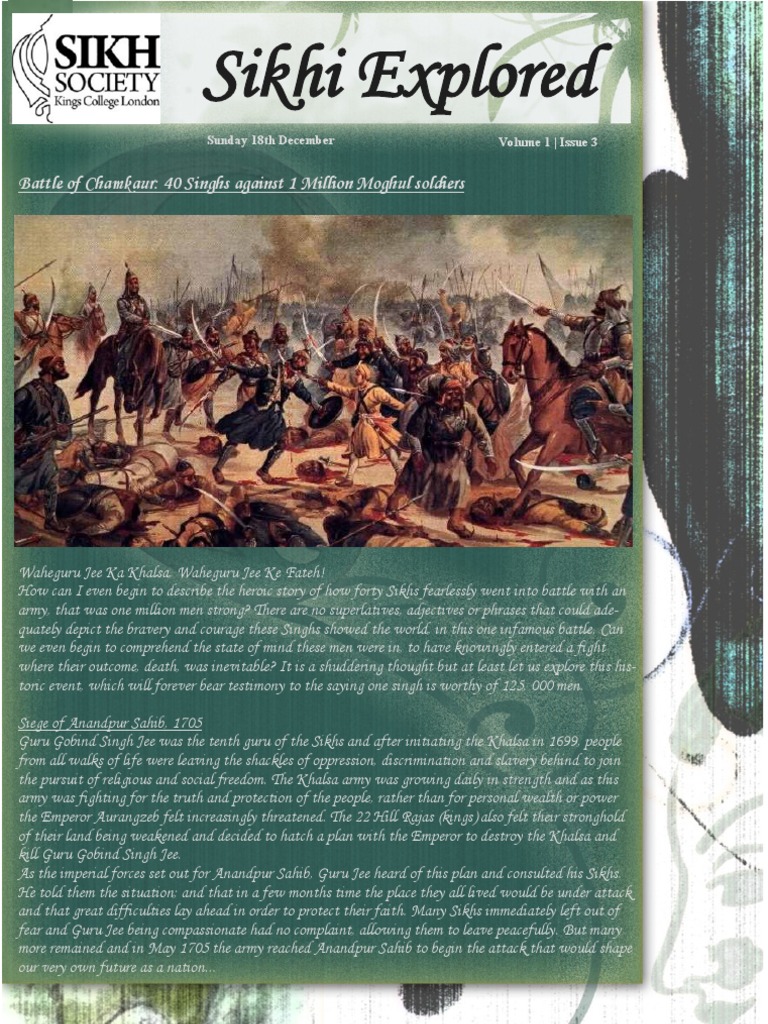 Battle of Chamkaur | Sikh | Indian Religions