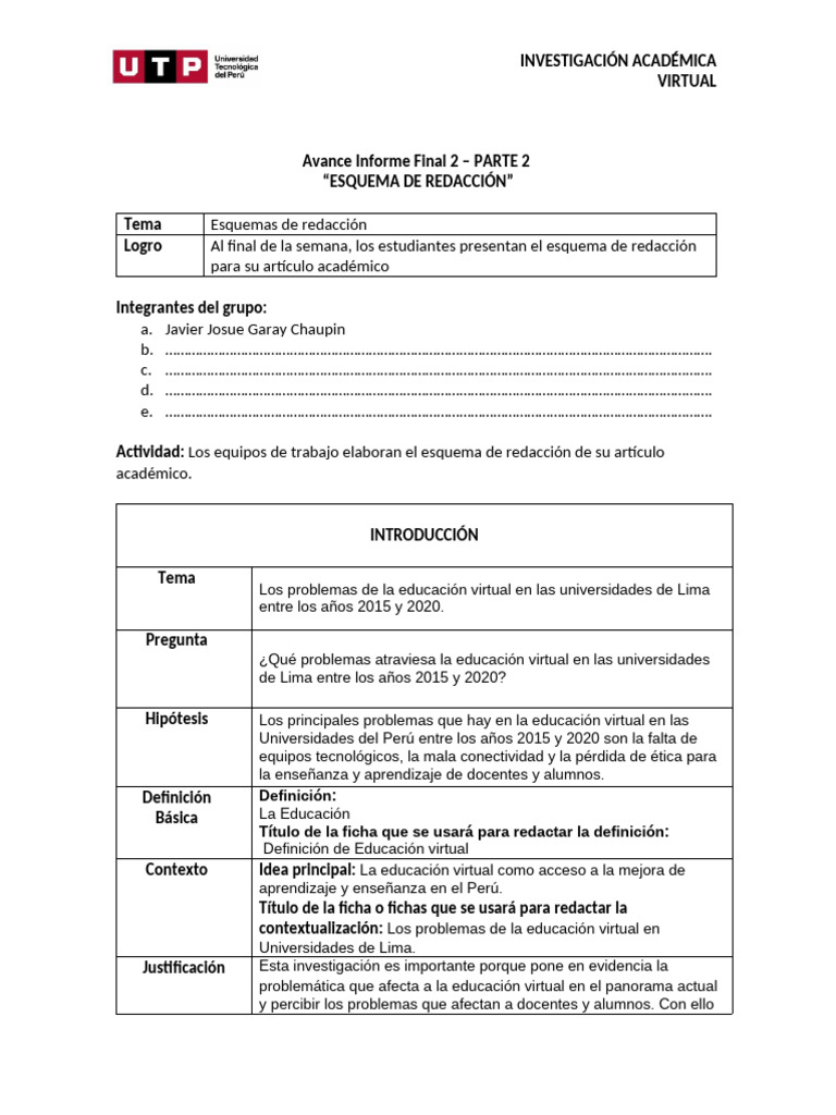 S11+-+Formato+T WBSUNP | PDF | Enseñando
