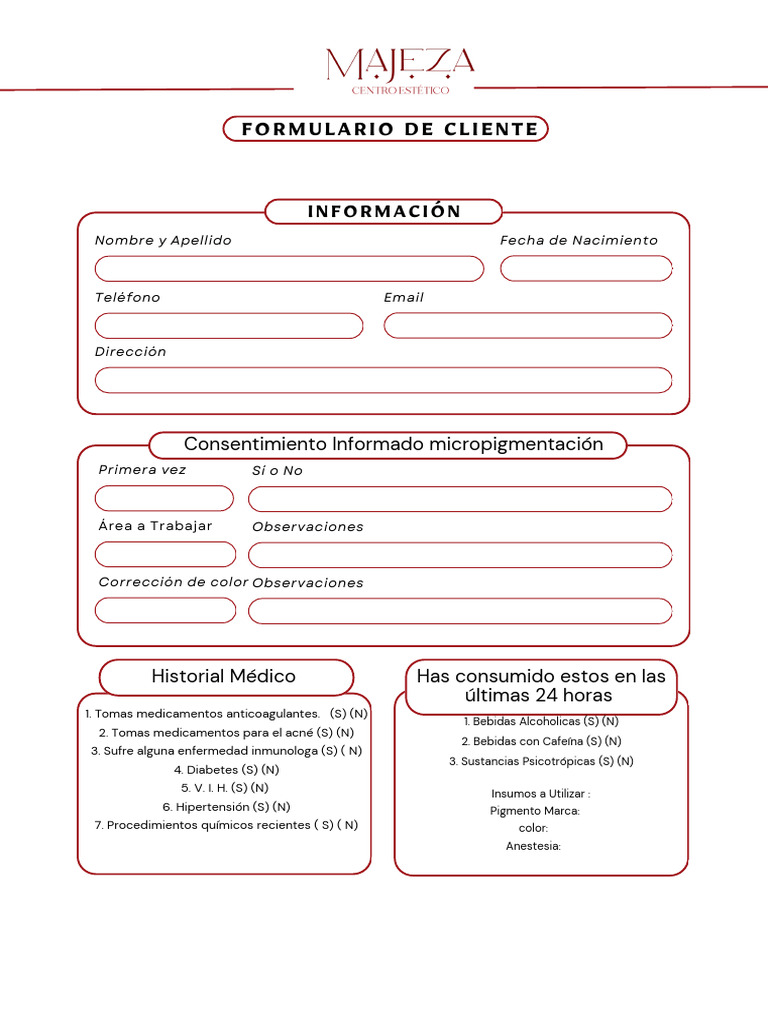 Documento A4 Formulario de Cliente Floral Rosa - 20240821 - 164459 ...