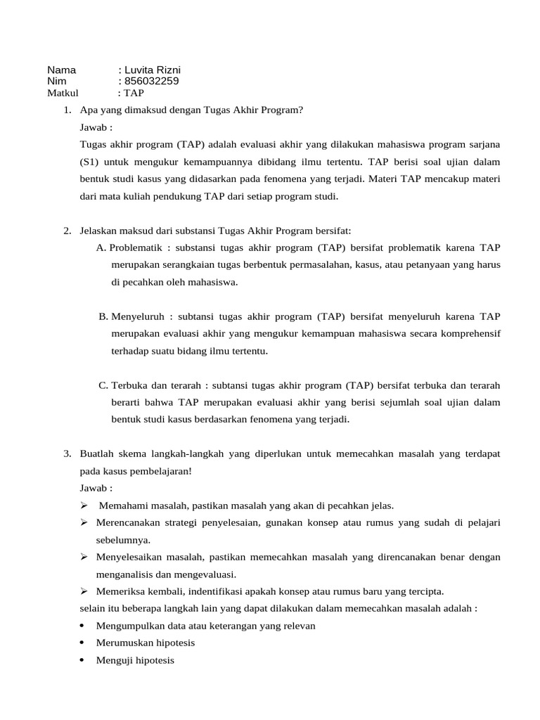 Tugas Tutorial 1 TAP | PDF