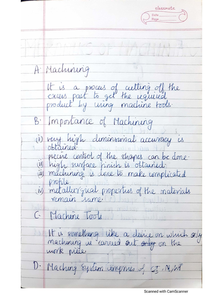 MCMT - Running Notes | PDF