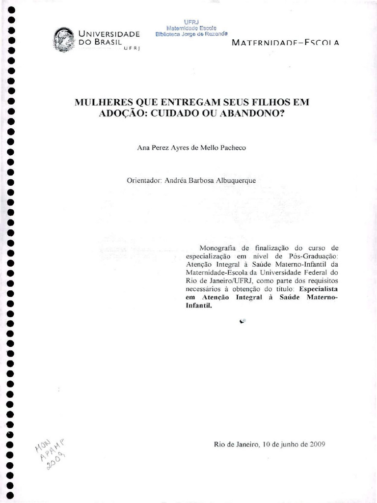 Mulheres e Adoção: Cuidado ou Abandono? | PDF | Família | Adoção